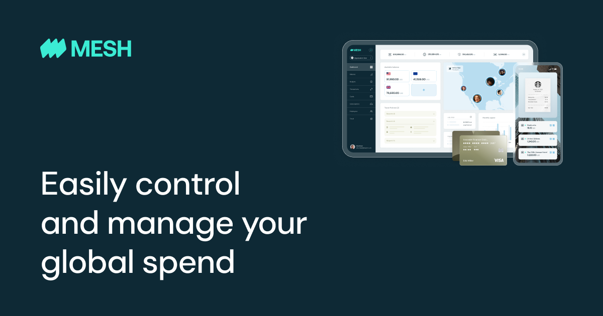 Easily control and manage your global spend | Mesh