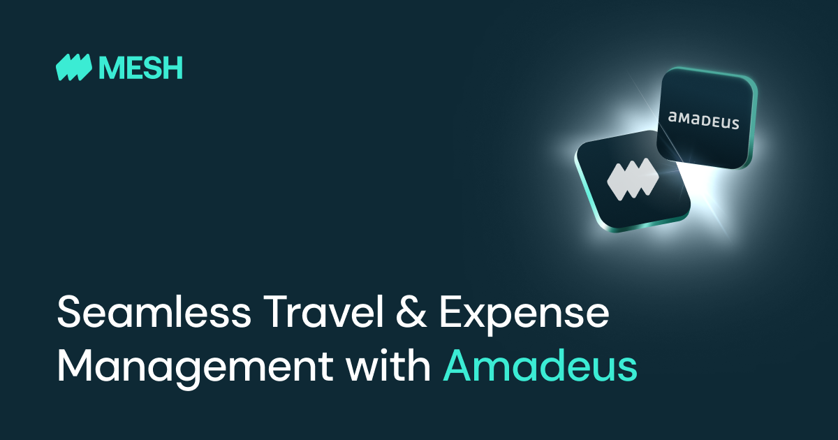Integrate Amadeus With Mesh To Streamline Your Finance Operations
